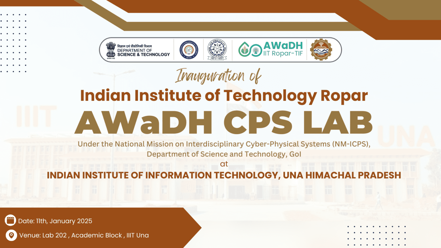 iHub – AWaDH @ IIT Ropar Launches the 10th CPS Lab at IIIT Una ...